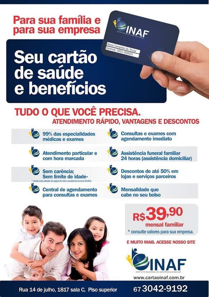 Além de consultas e exames, plano INAF dá desconto em vários segmentos ...