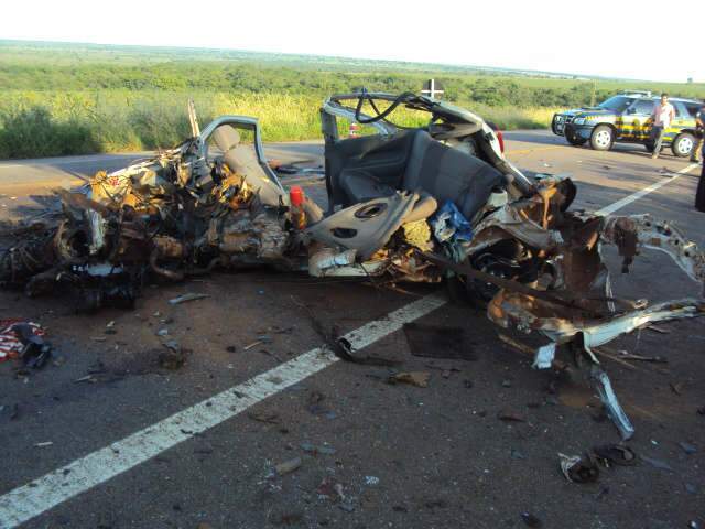 Acidente BR-163: Militar morre e dois feridos graves em Coxim, MS