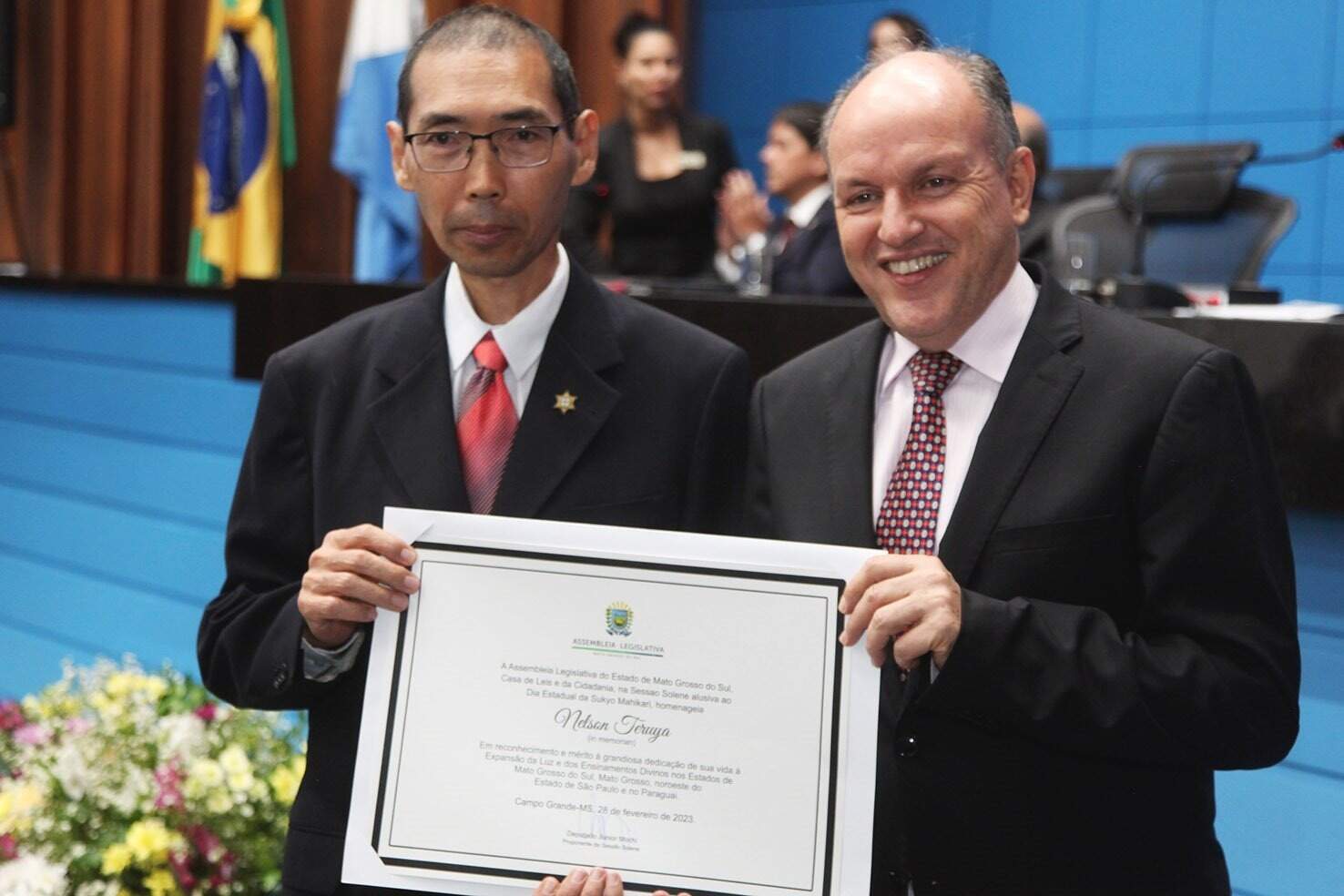 Dia da Sukyo Mahikari é celebrada na Assembleia Legislativa - José ...