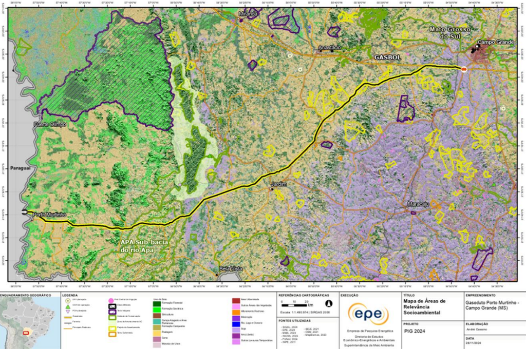 Novo gasoduto MS-Paraguai: projeto de 1.050 km ligará Brasil e ...