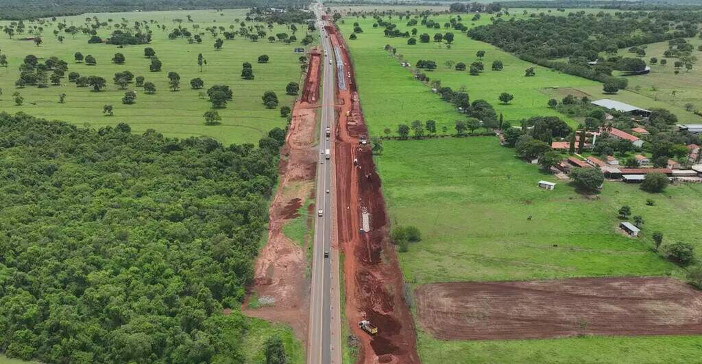 Duplicação da BR-163: Pavimentação avança em Campo Grande