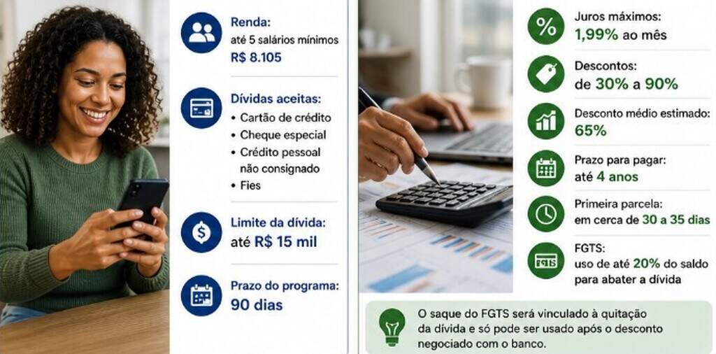 Desenrola Brasil: Veja como renegociar dívidas em 2025